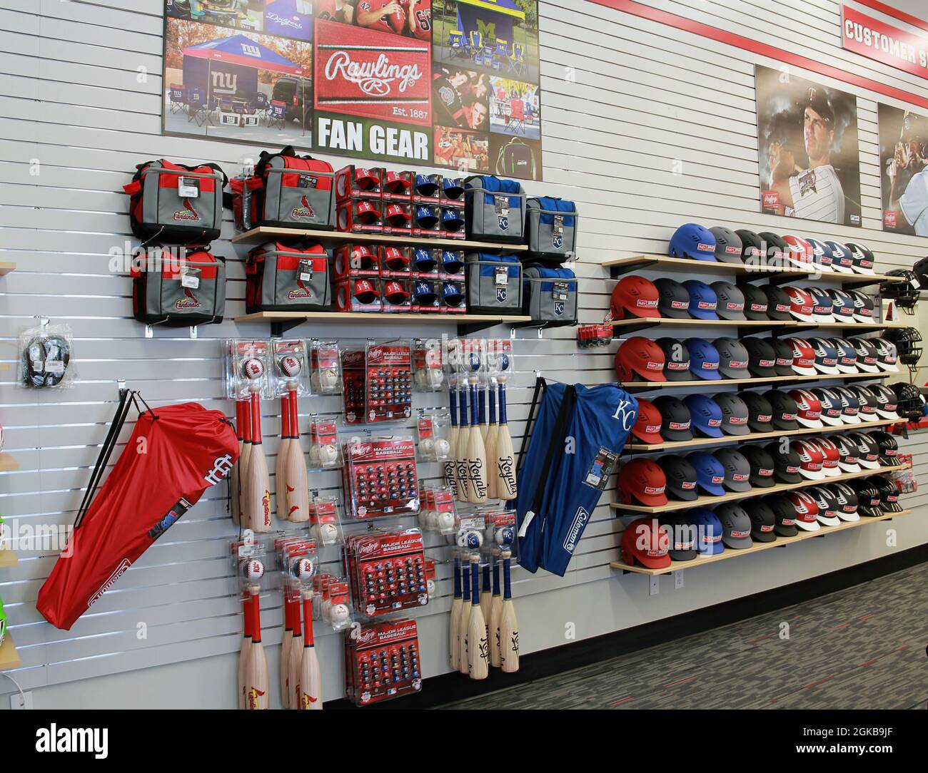 KANSAS CITY, UNITED STATES - Jul 21, 2014: The interior of a sporting ...