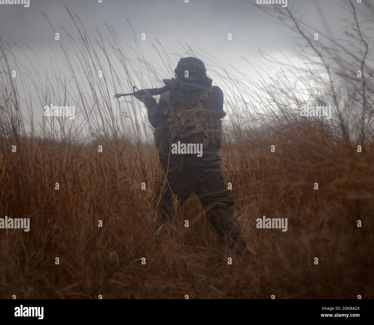 U.S. Marine Corps Lance Cpl. Enzo McNutt, a field artillery radio ...
