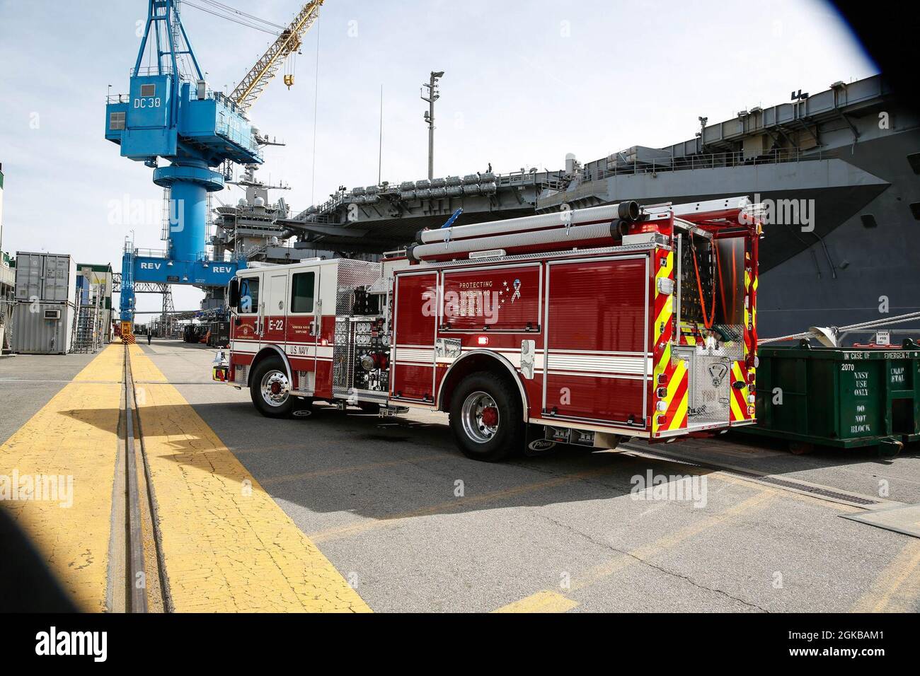 The new fire apparatus, call sign Engine 22, can hold up to 750 gallons ...