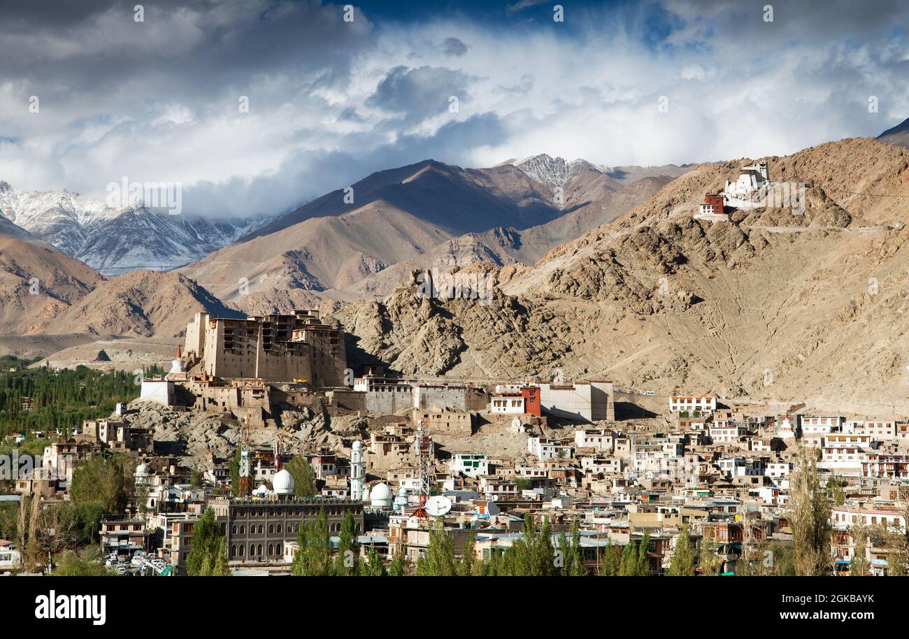 Leh Palace - Namgyal Tsemo Gompa - Leh - Ladakh - Jammu and Kashmir ...