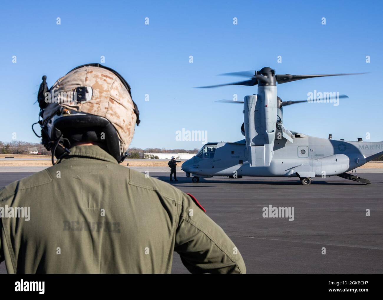 U.S. Marine Corps Capt. Anthony Beaupre, the Assistant Aviation Officer ...