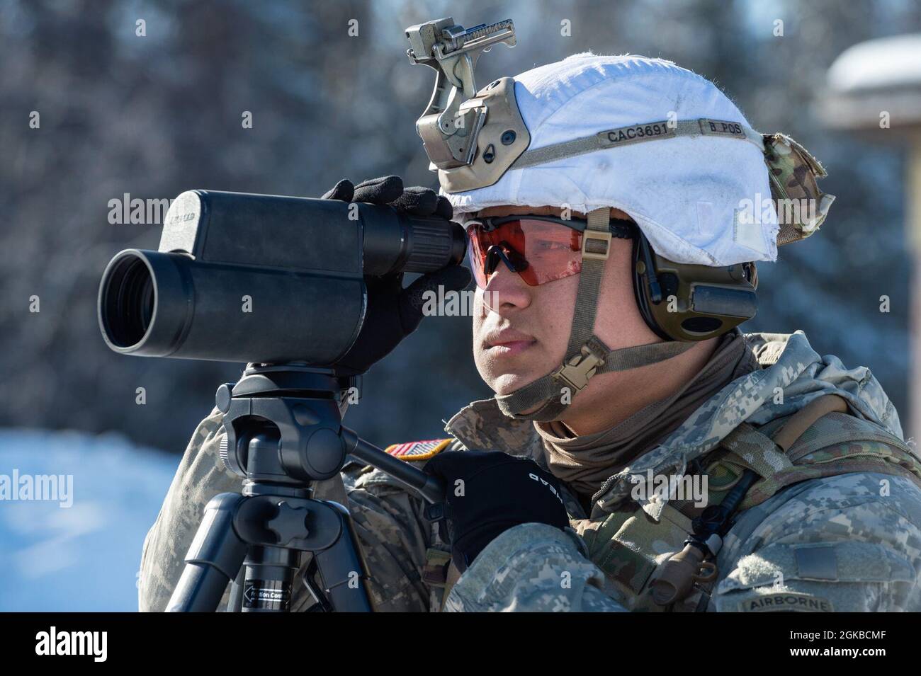 Sgt. Tyler Cabrera, a paratrooper with Comanche Company, 1st Battalion ...