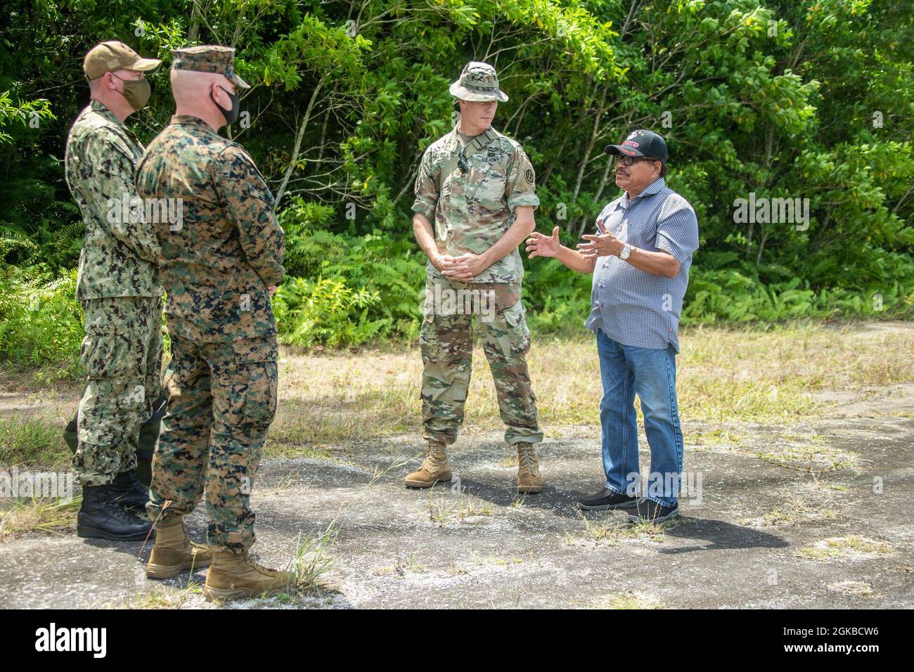 U.S. Navy Capt. Brian Schrum, commanding officer of USS New Orleans ...