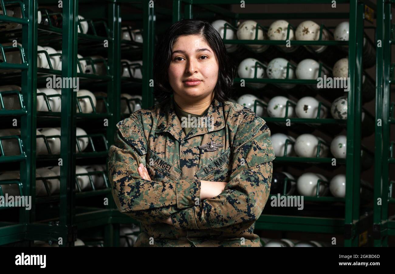 U.S. Navy Petty Officer 3rd Class Emily G. Rangel, a logistics ...