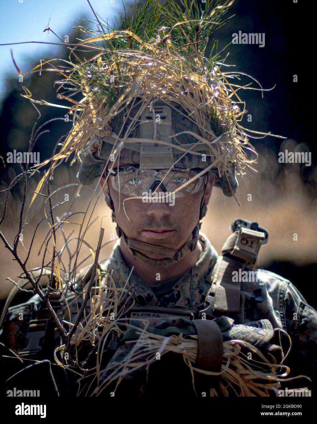 U.S. Marine Corps Cpl. Patrick Wilson, a field artillery cannoneer with ...