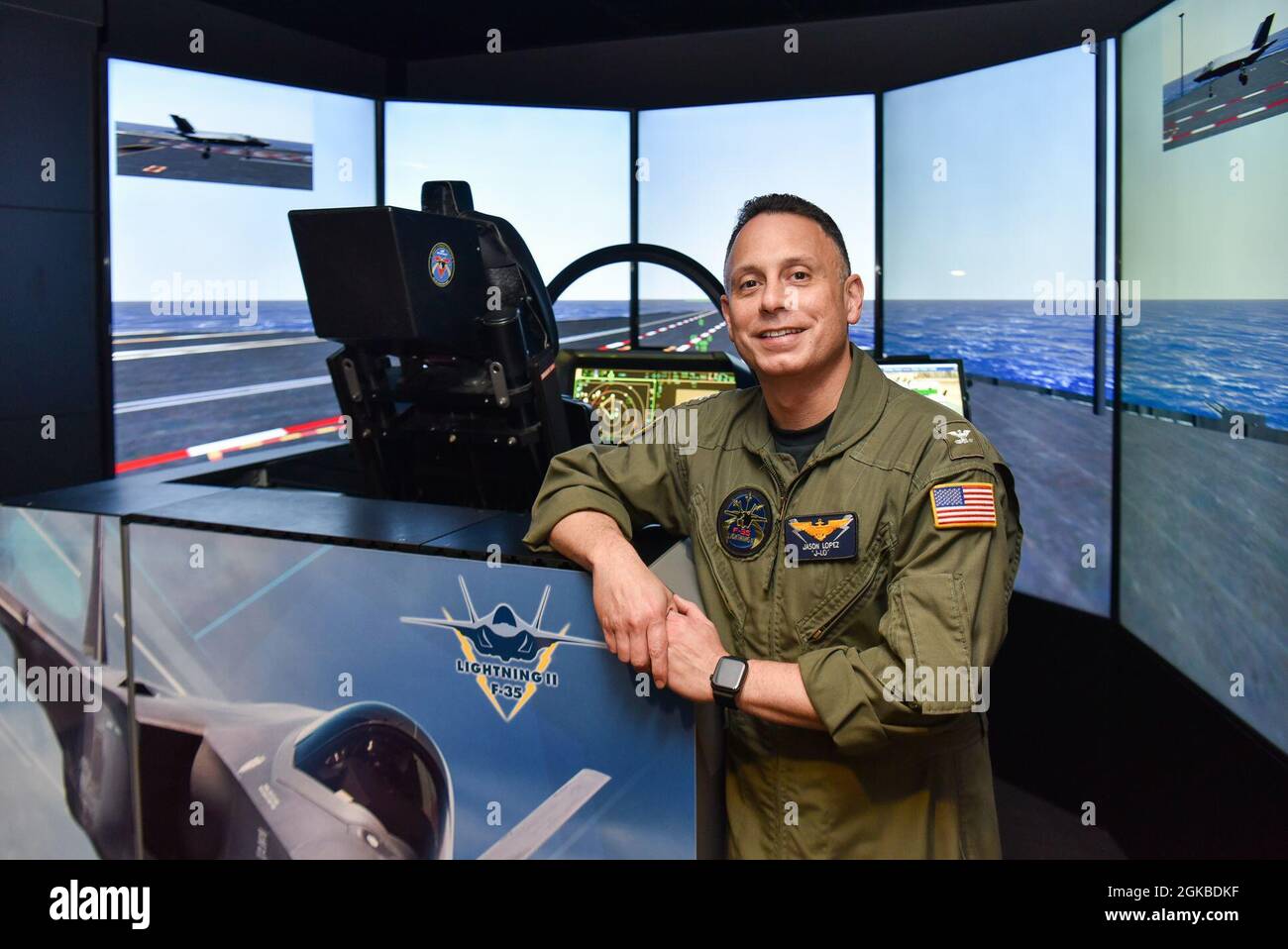 U.S. Navy Capt. Jason Lopez, F-35 Training Systems and Simulation (TSS ...