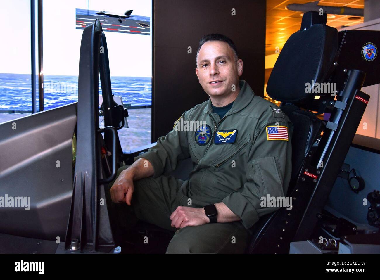 U.S. Navy Capt. Jason Lopez, F-35 Training Systems and Simulation (TSS ...