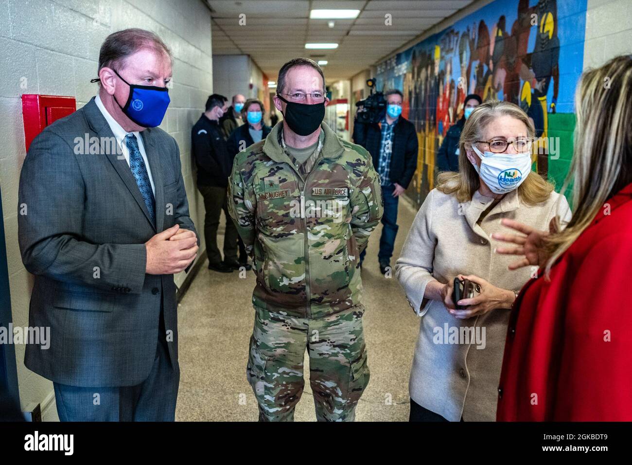 Elizabeth, NJ, March 3, 2021--U.S. Air Force Brig. Gen. Wayne McCaughey ...