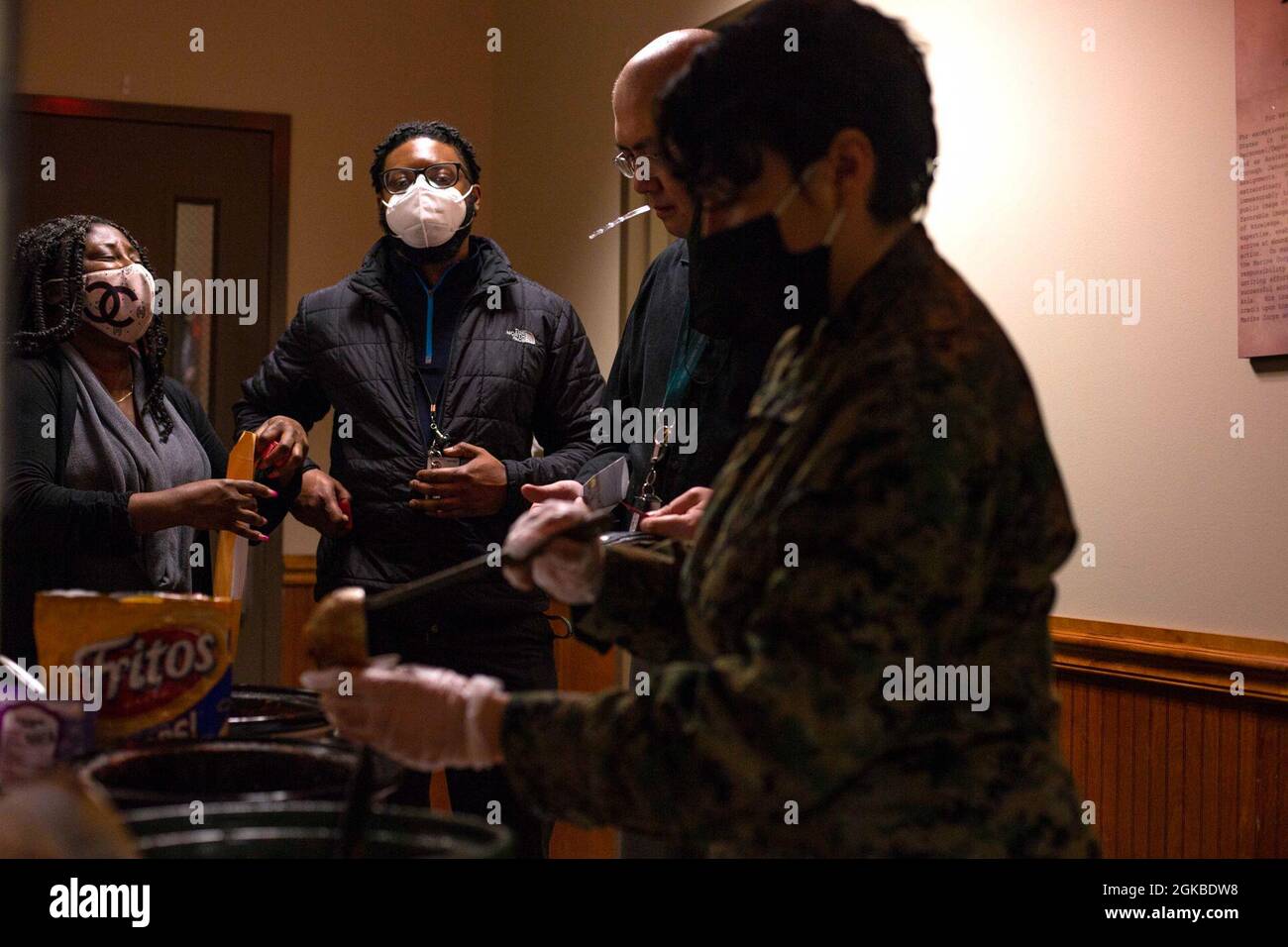 Many members of the staff at the Marine Corps Information Operations ...