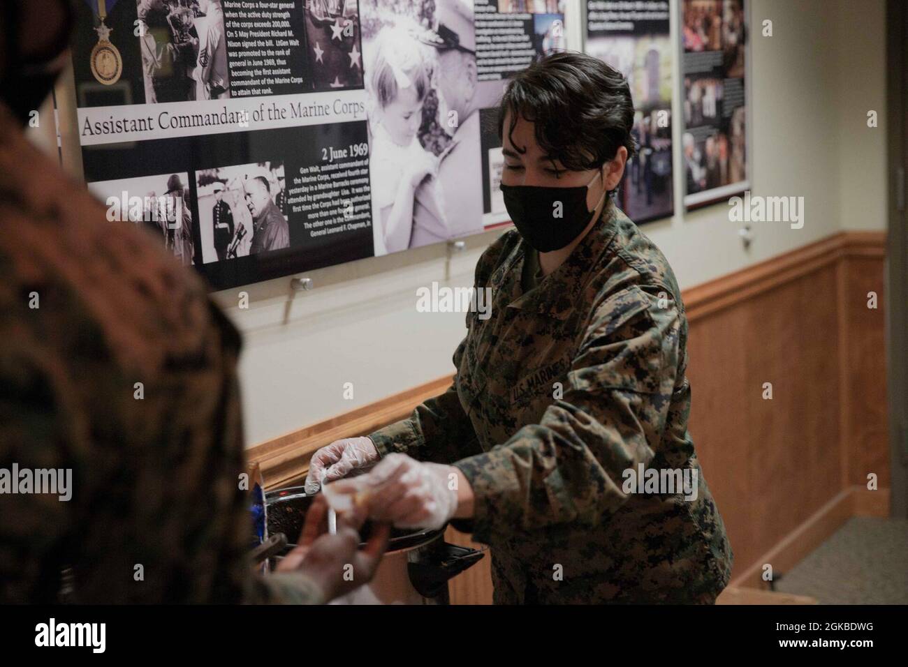 A U.S. Marine with the Marine Corps Information Operations Center ...