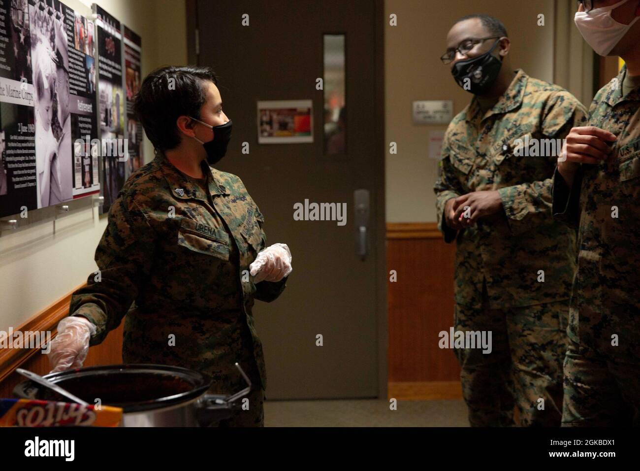 A U.S. Marine with the Marine Corps Information Operations Center ...