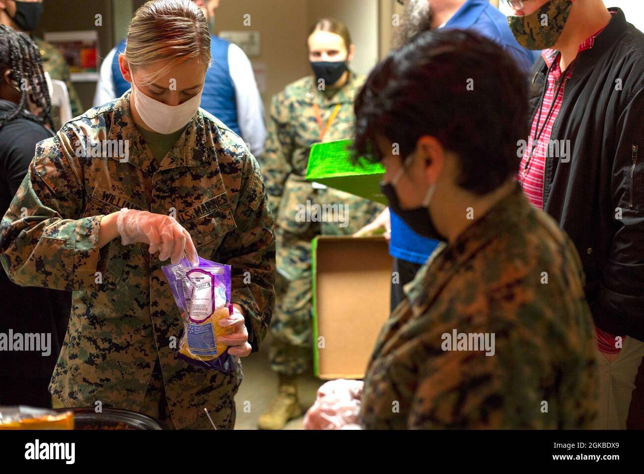 A U.S. Marine with the Marine Corps Information Operations Center ...