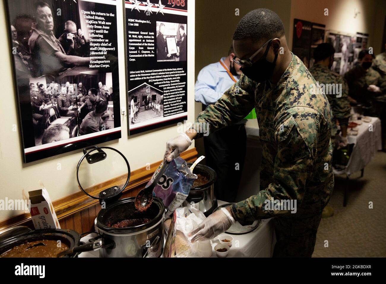 A U.S. Marine with the Marine Corps Information Operations Center ...