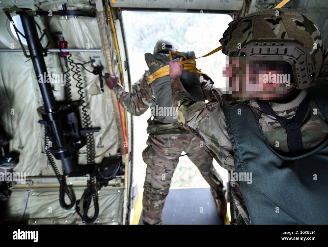 U.S. Special Operations Forces exit out of a C-130J Super Hercules ...