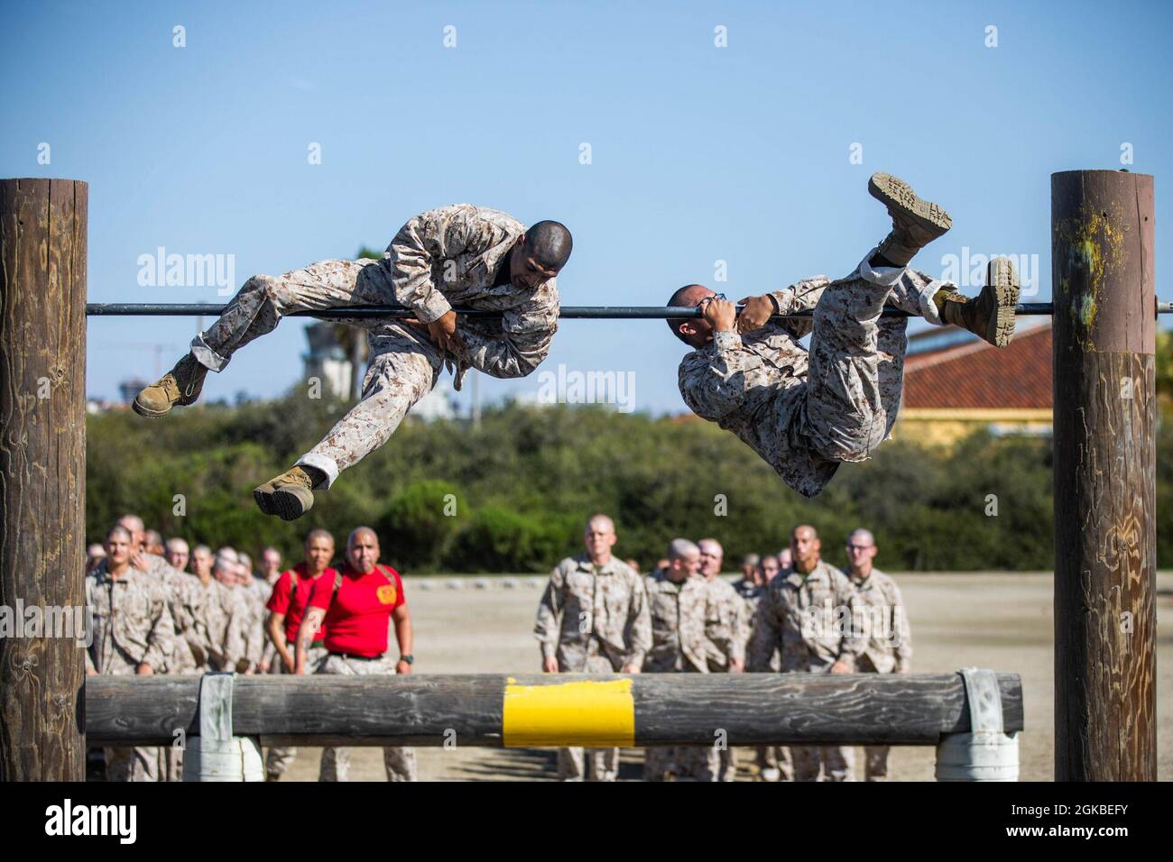 Rct. Abdul Meskienyar (left) and Rct. Arturo Rocha, recruits with Bravo ...