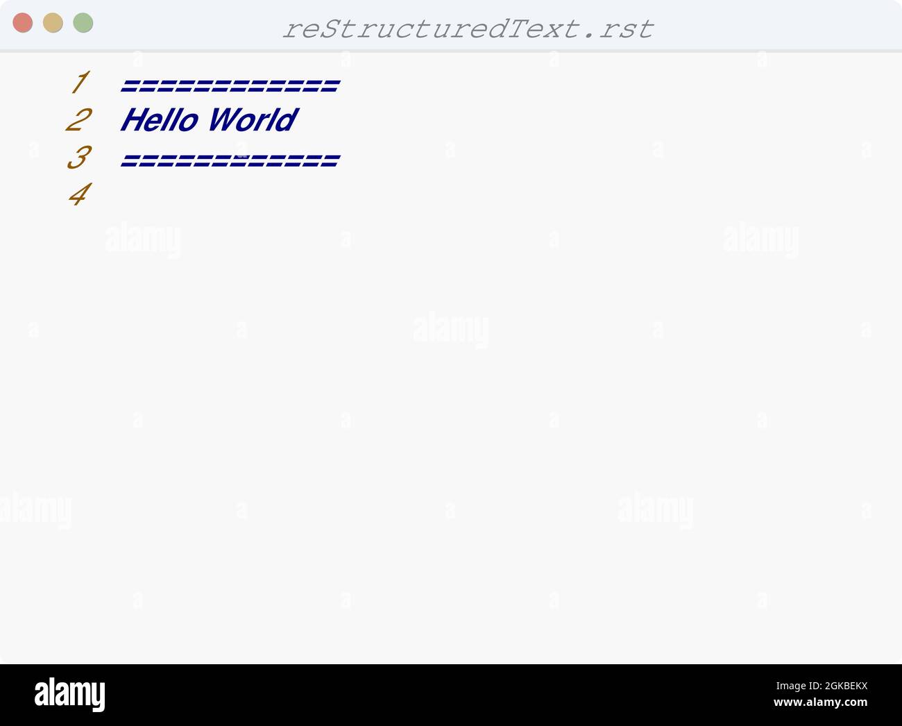 Restructuredtext hi-res stock photography and images - Alamy