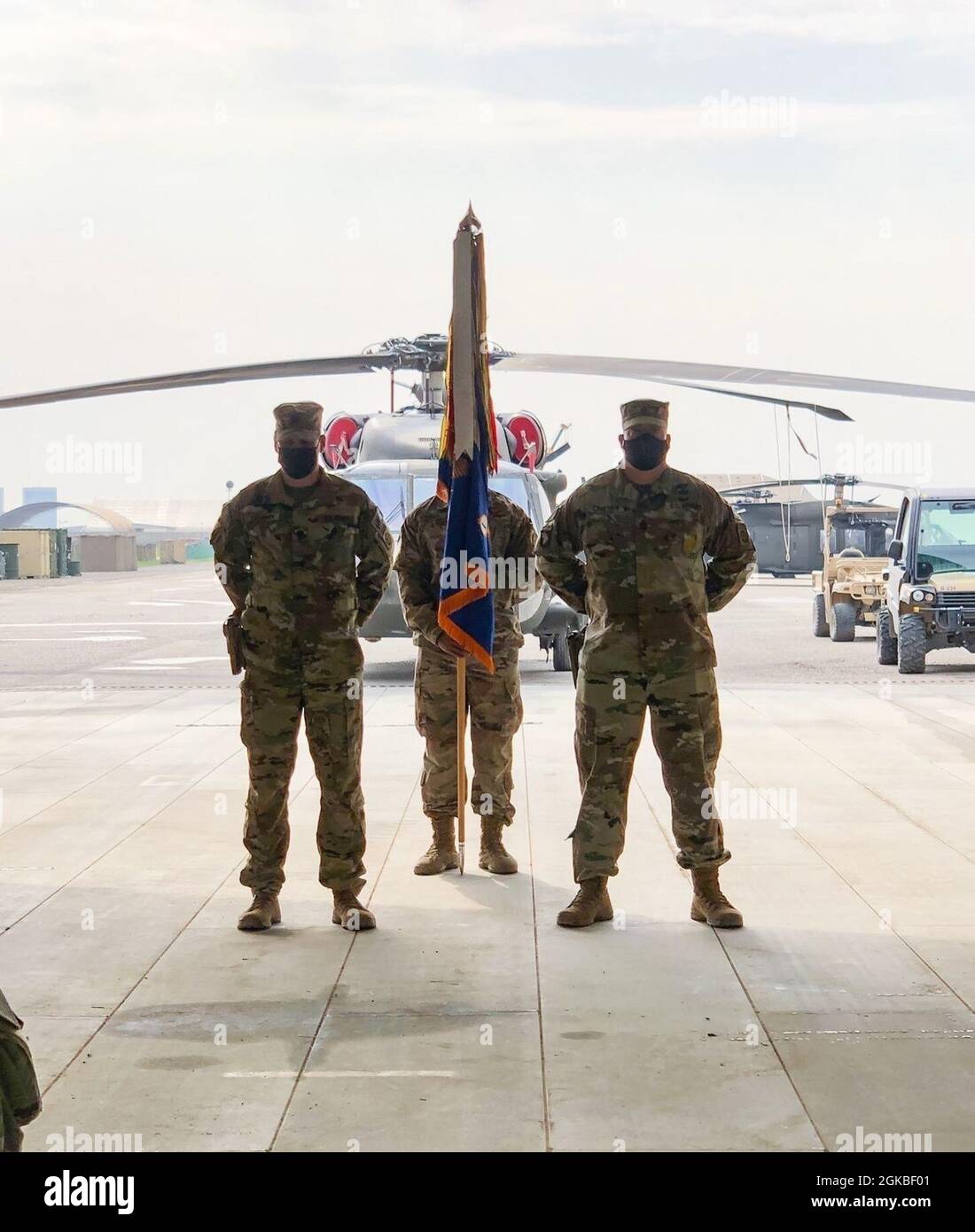U.S. Army Lt. Col. James Snowden, left, and Sgt. Maj. Thomas Coveney ...