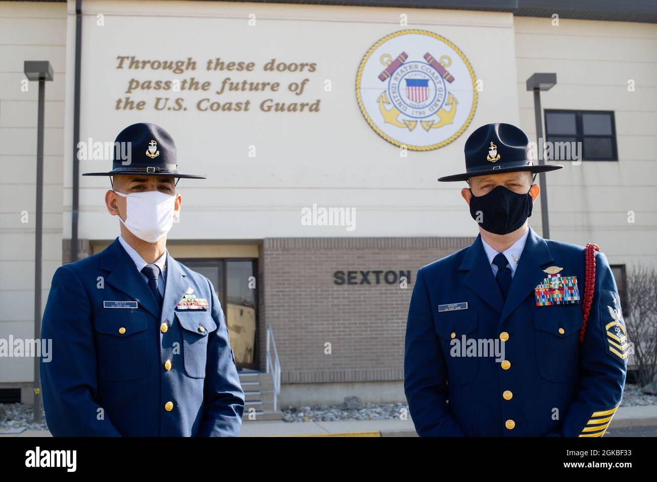 Chief Petty Officer Miguel Resto, a company commander at U.S. Coast ...