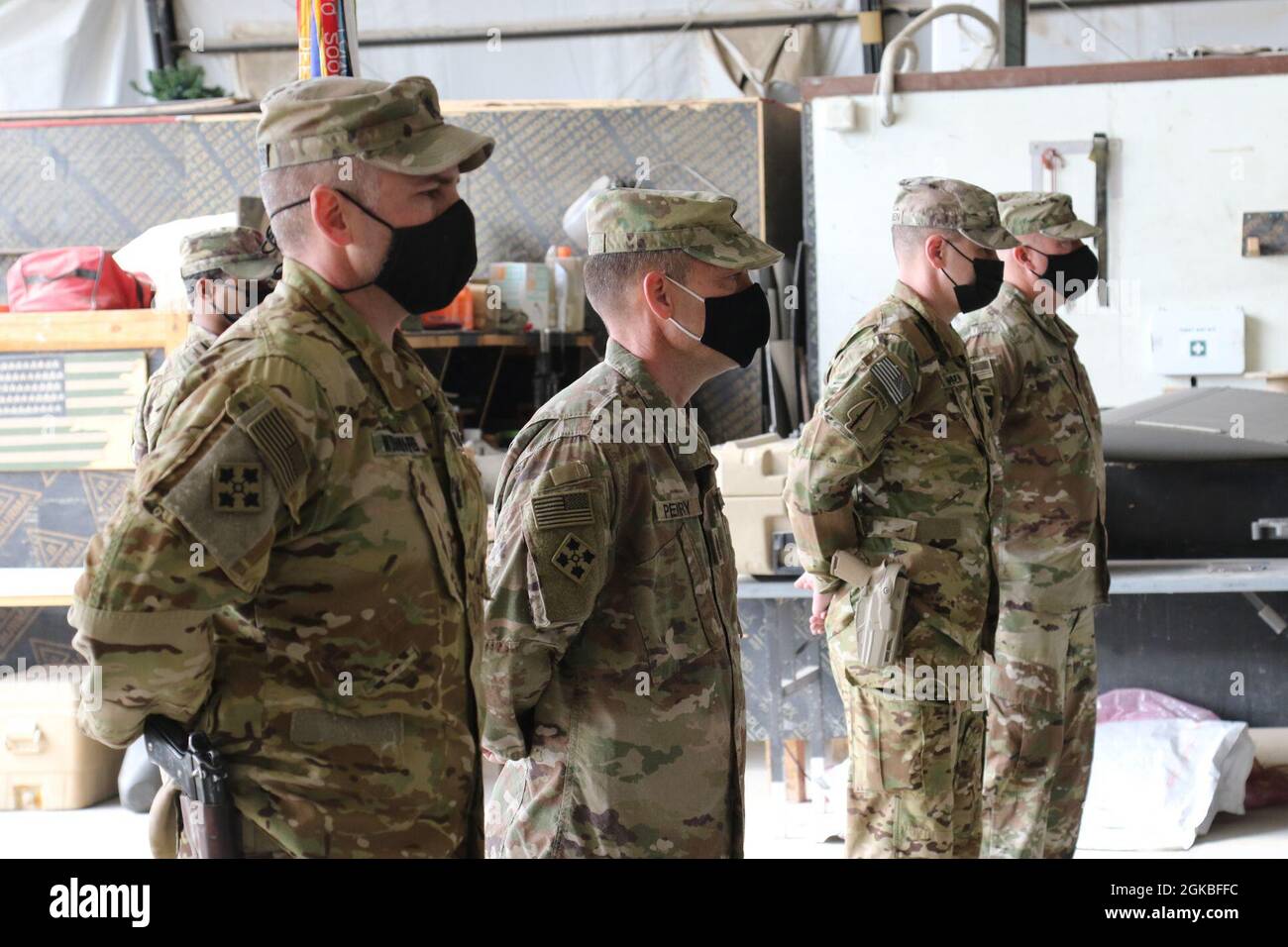 The battalion command teams for 4-4 Attack Reconnaissance Battalion and ...