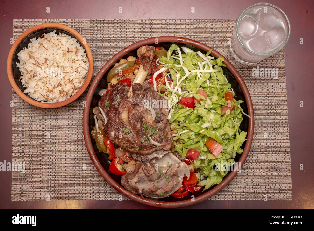 Tasty Arabic food, with spices and vegetables Stock Photo - Alamy
