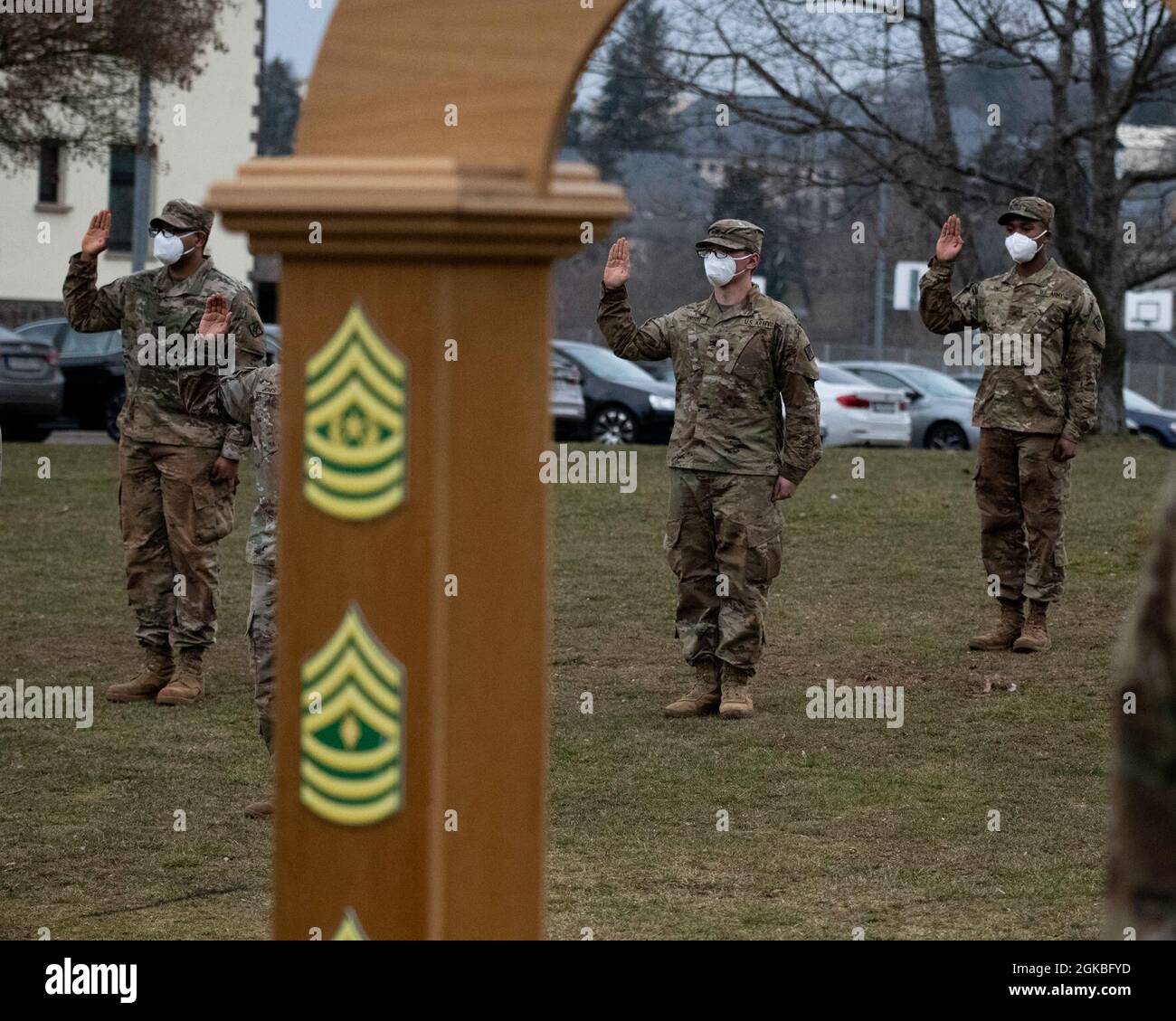 Noncommissioned Officers of 44th Expeditionary Signal Battalion repeat ...