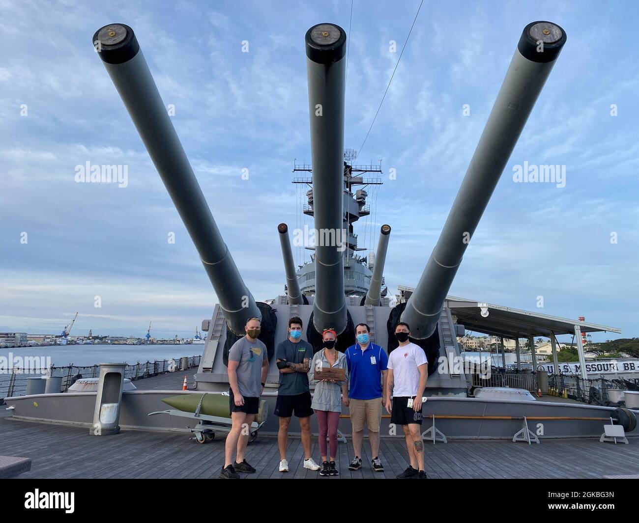 Battleship missouri memorial volunteer hi-res stock photography and ...