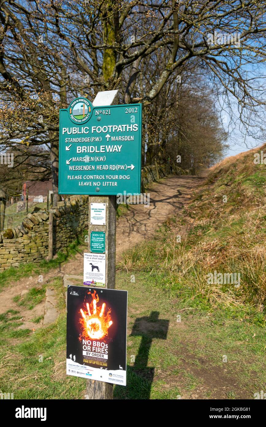 Pennine way sign hi-res stock photography and images - Alamy
