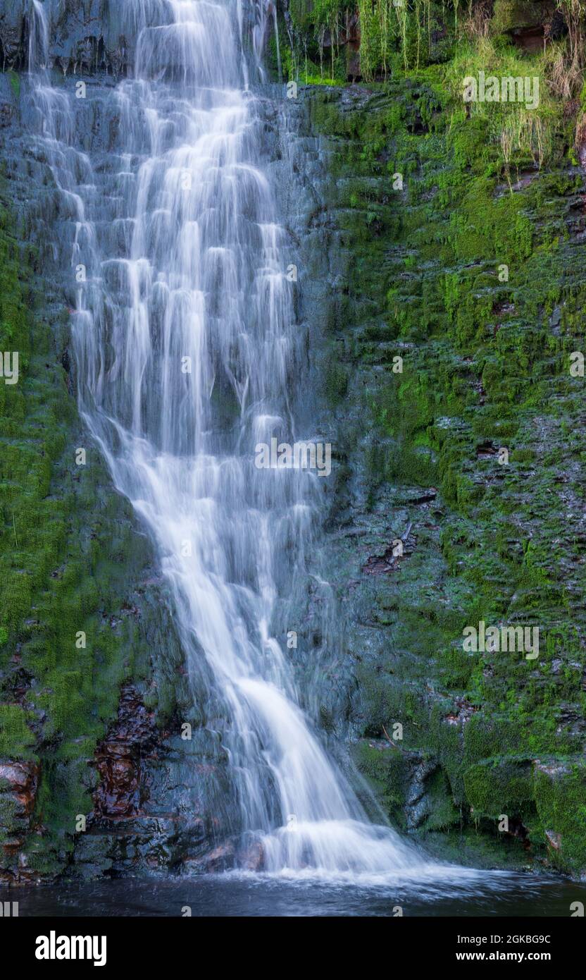 An attractive waterfall in the Wessenden Valley visible from the ...