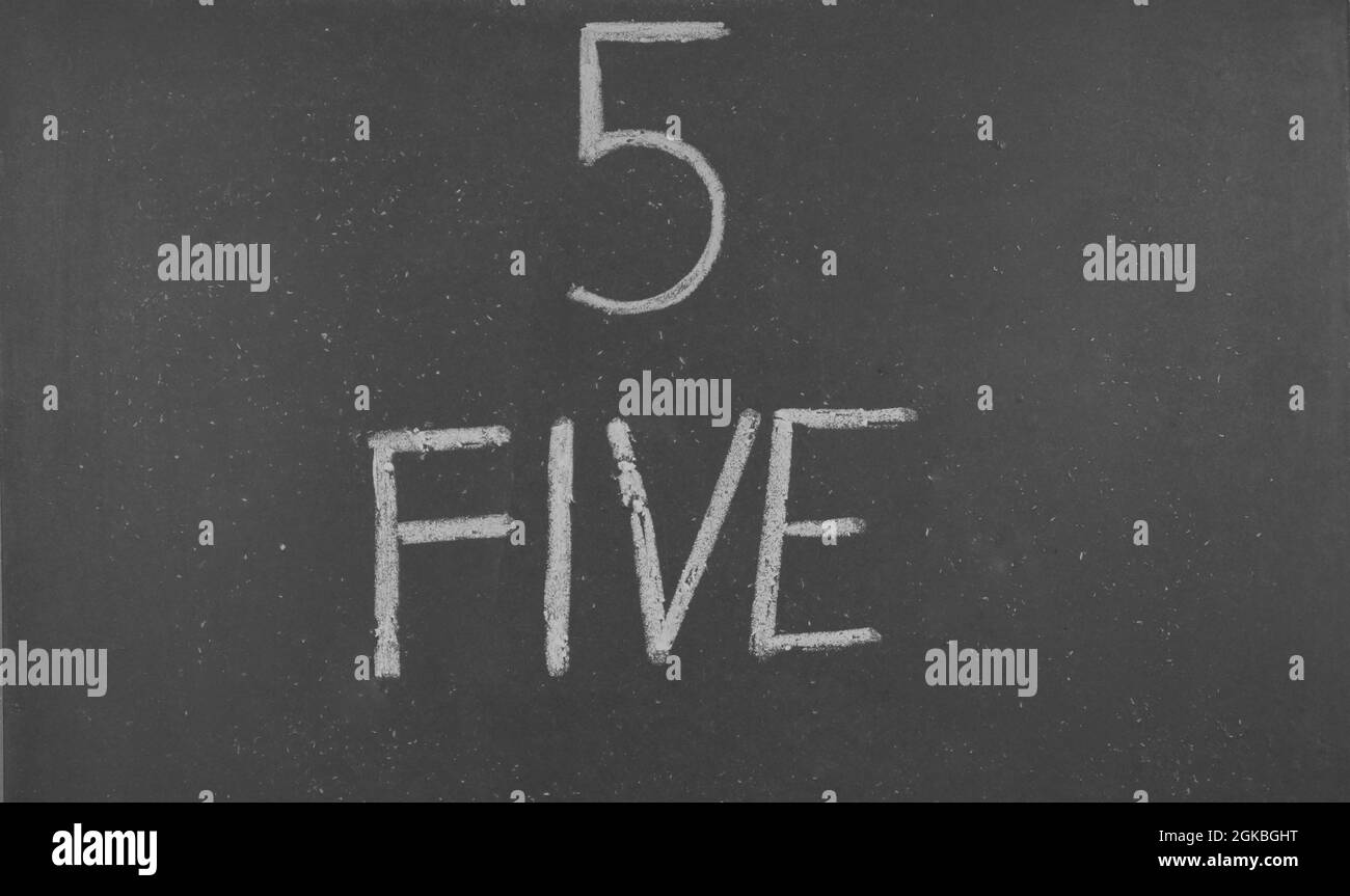 Number five Black and White Stock Photos & Images - Alamy