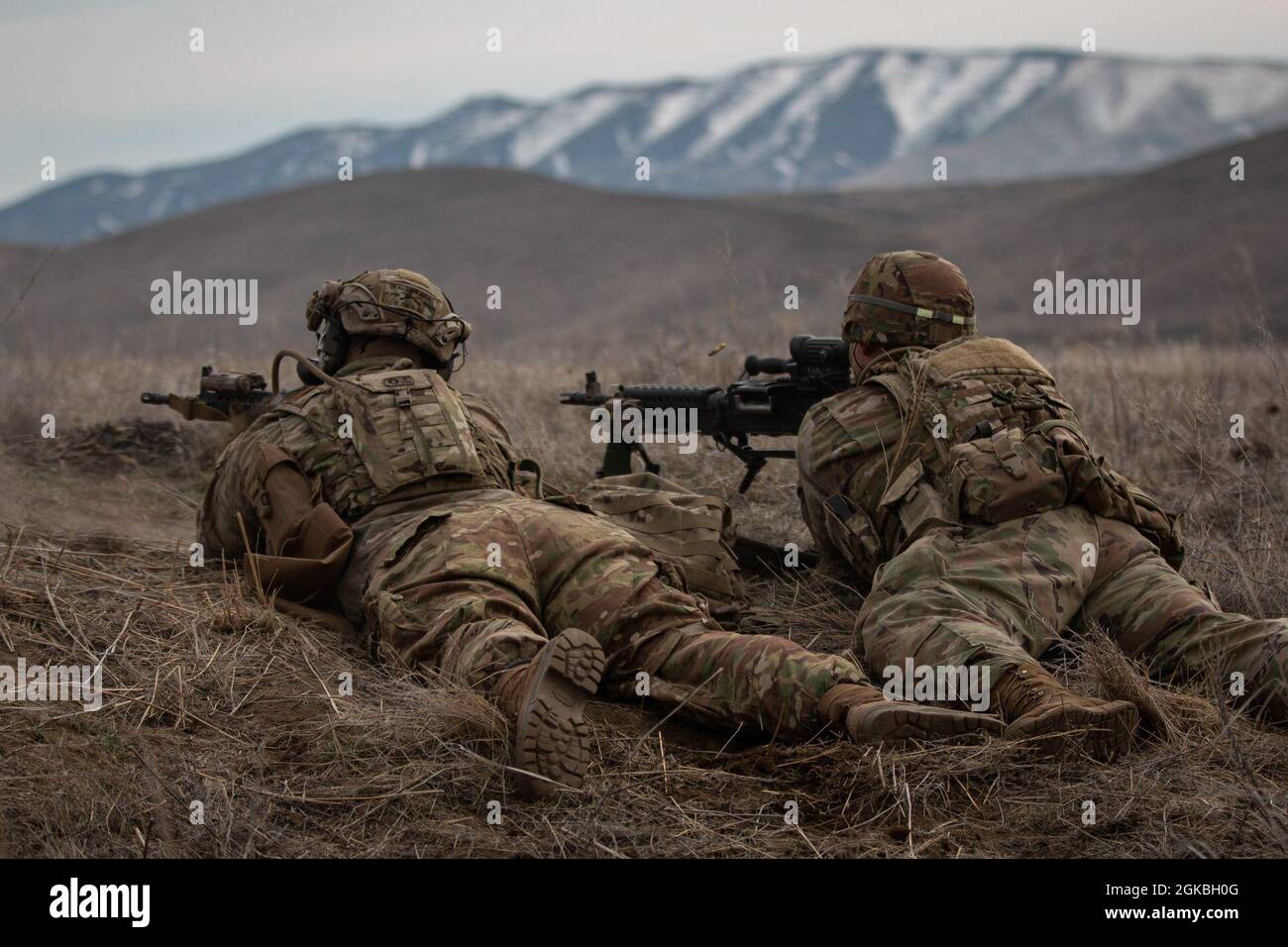 Washington Army National Guard Soldiers, assigned to 3rd Battalion, 161 ...
