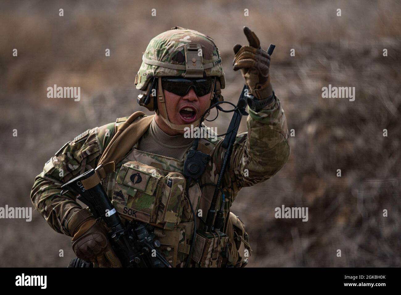 Washington Army National Guard Soldiers, assigned to 3rd Battalion, 161 ...