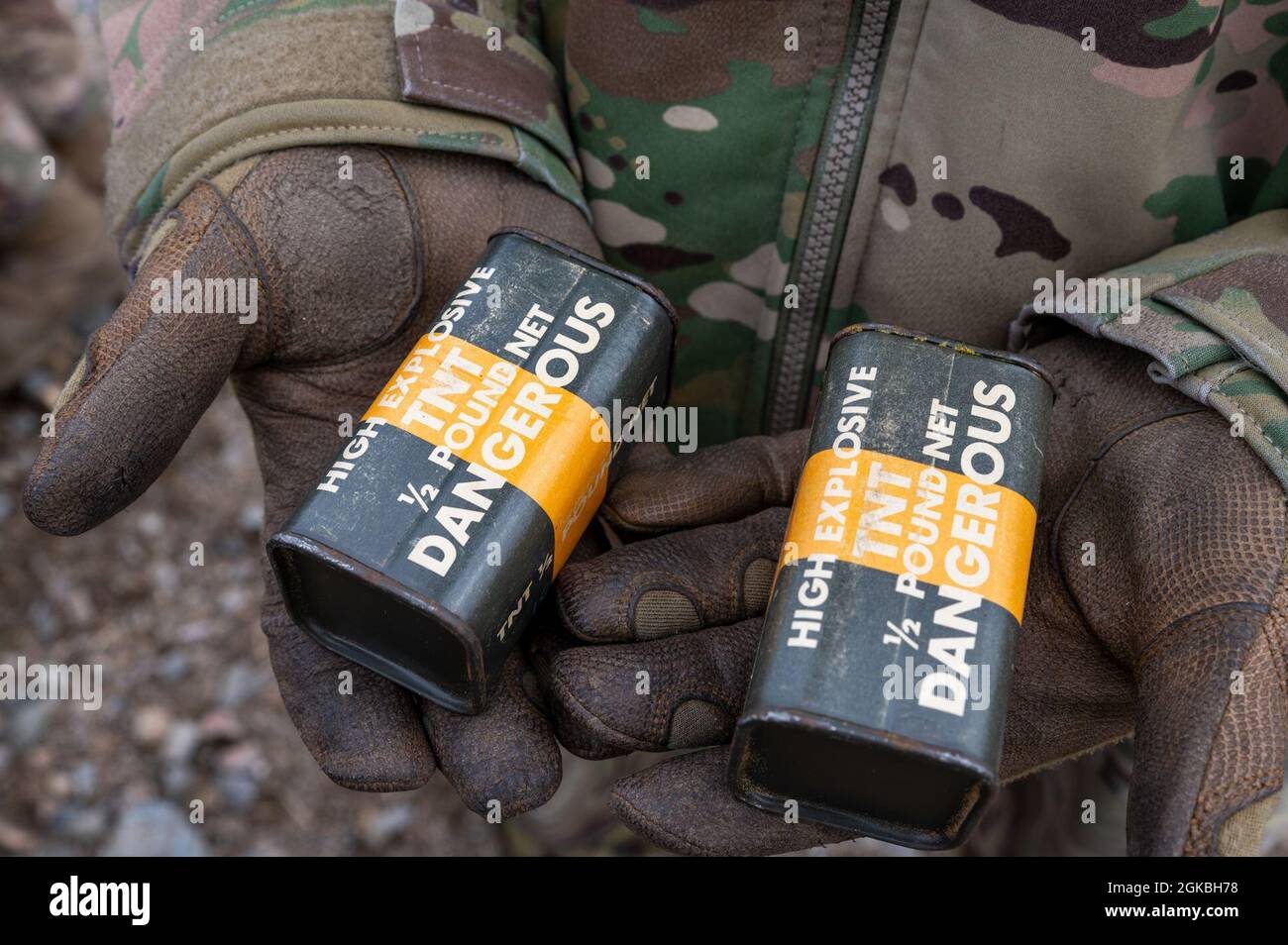 51st Civil Engineer Squadron explosive ordnance disposal technicians ...
