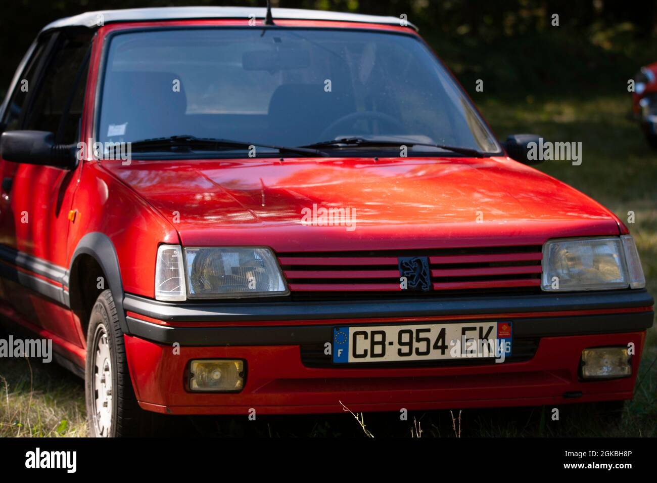 Red peugeot 205 hi-res stock photography and images - Alamy