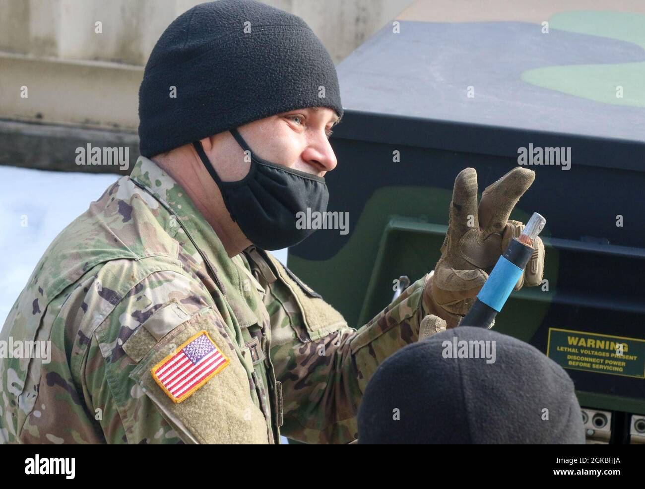 Sergeant Timothy Short, with the U.S. Army Reserve's 256th Field ...
