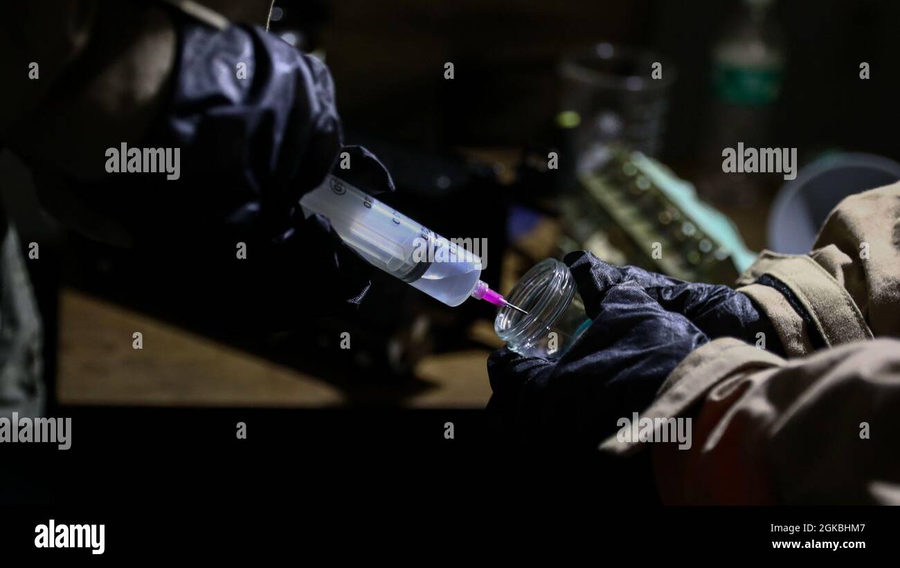 U.S. Marines with Chemical, Biological, Radiological and Nuclear (CBRN ...