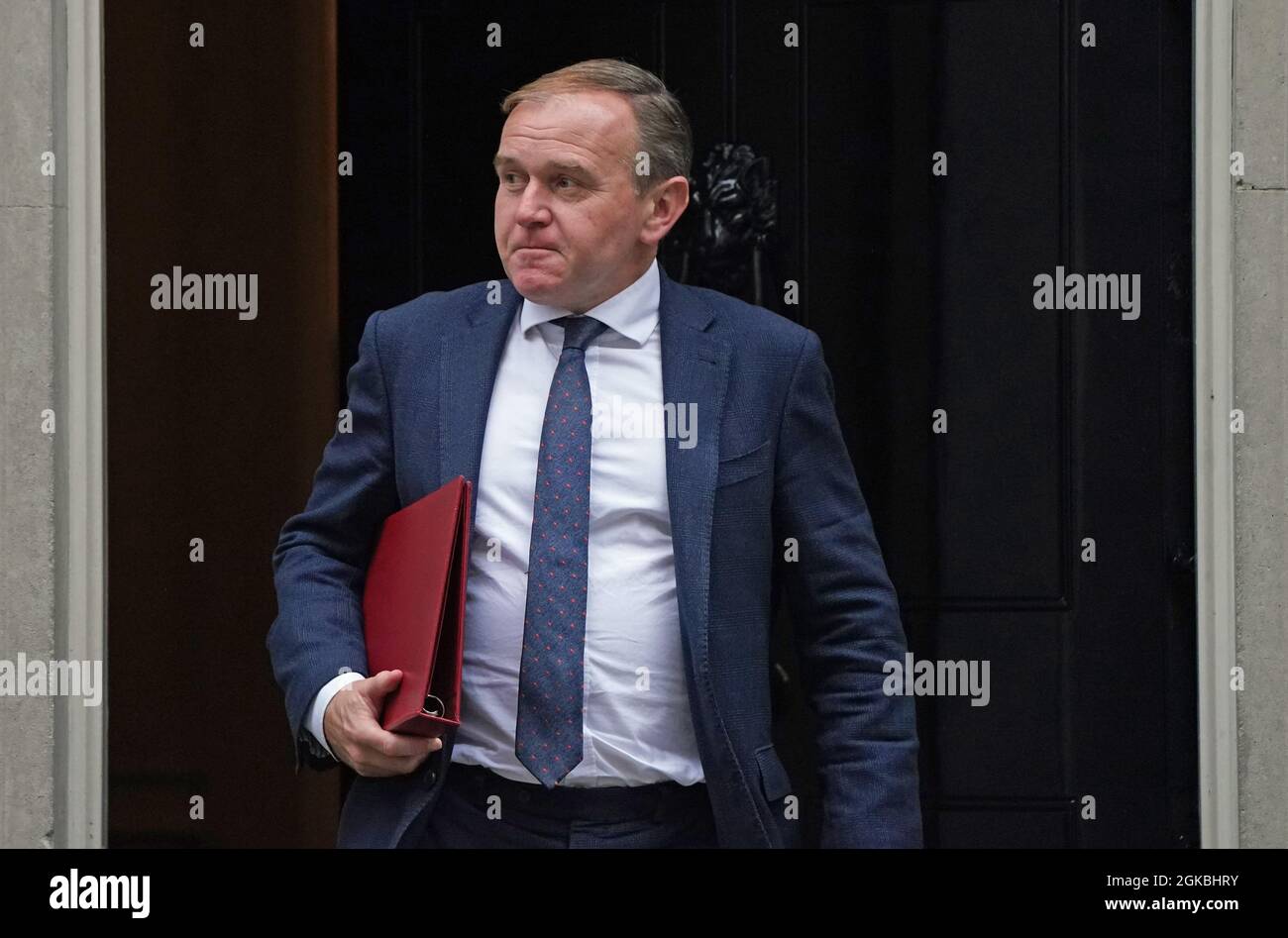 Environment Secretary George Eustice leaves Downing Street, London ...