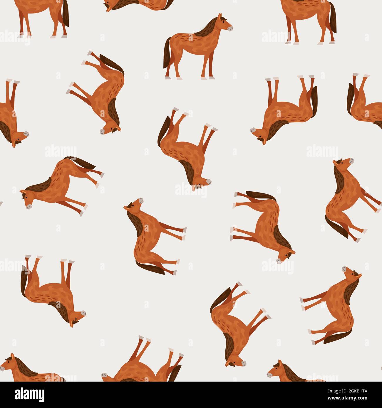 Seamless horses pattern vector vectors hi-res stock photography and ...