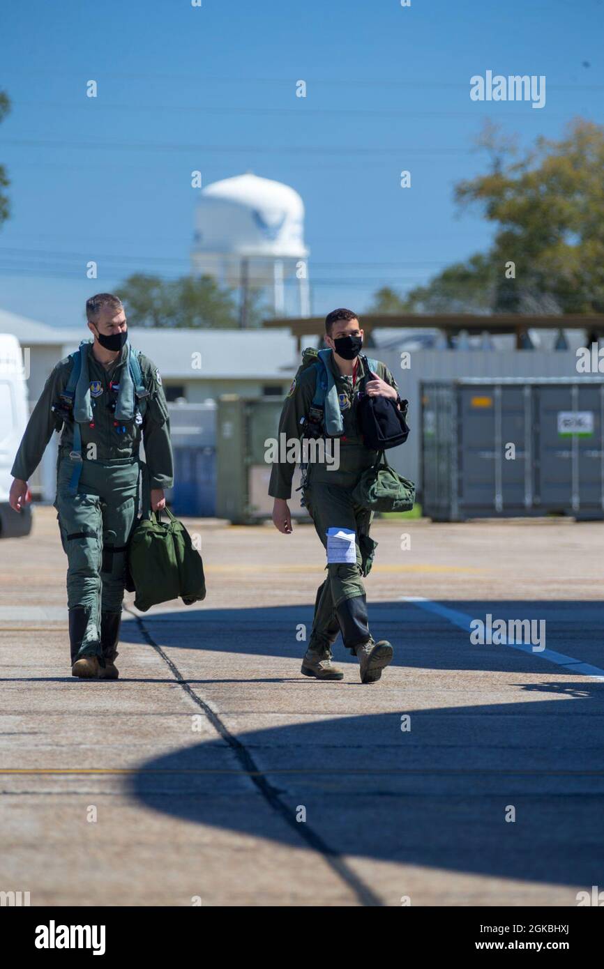 Brig. Gen. Scott “Nova” Cain, commander, 96th Test Wing and Maj. Nathan ...