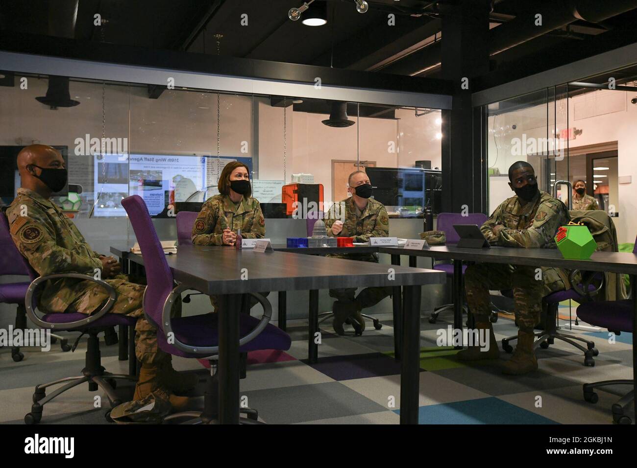 From left, Chief Master Sgt. Nathaniel Perry, U.S. Air Force first ...