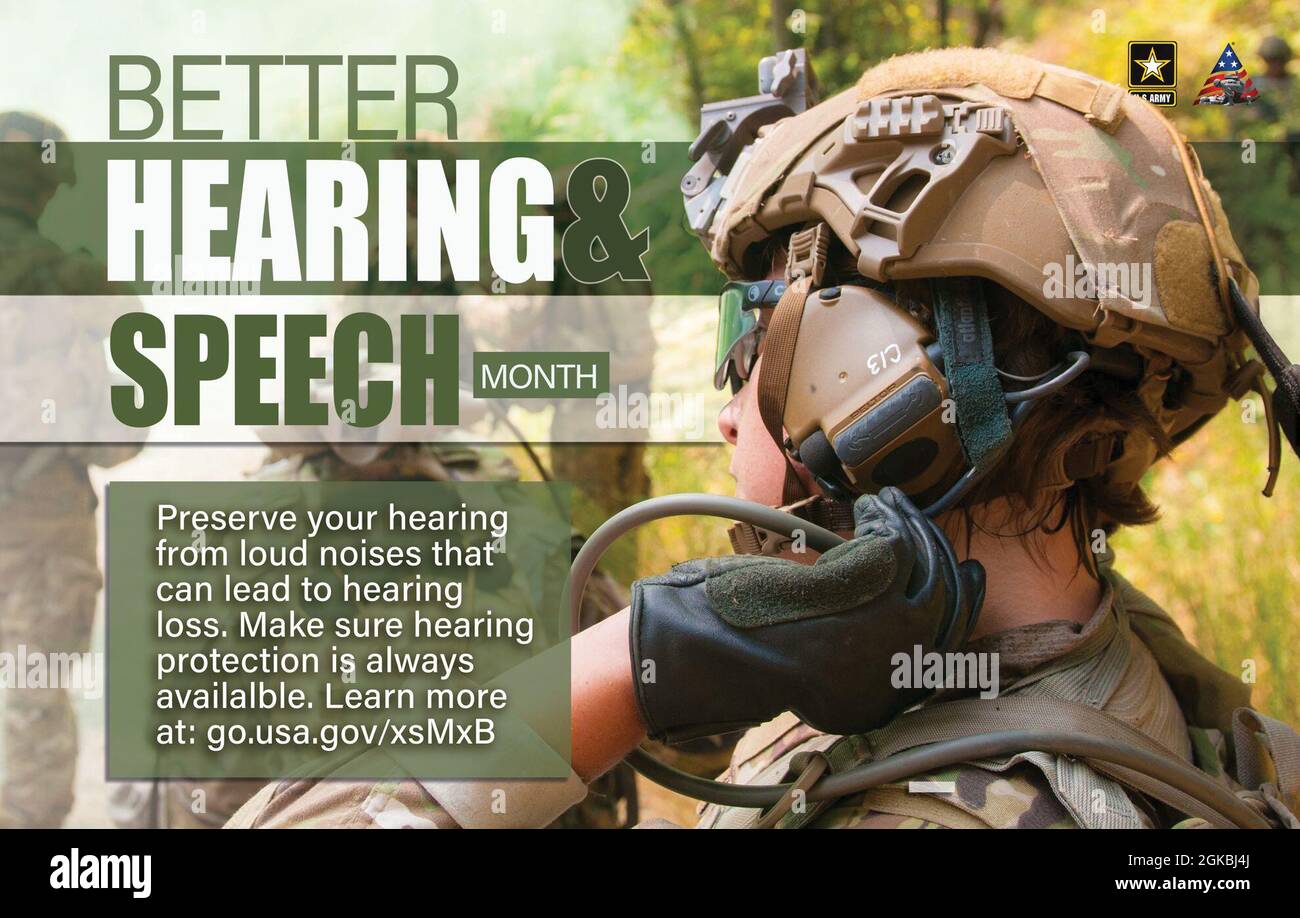 Better Hearing and Speech Month Stock Photo - Alamy
