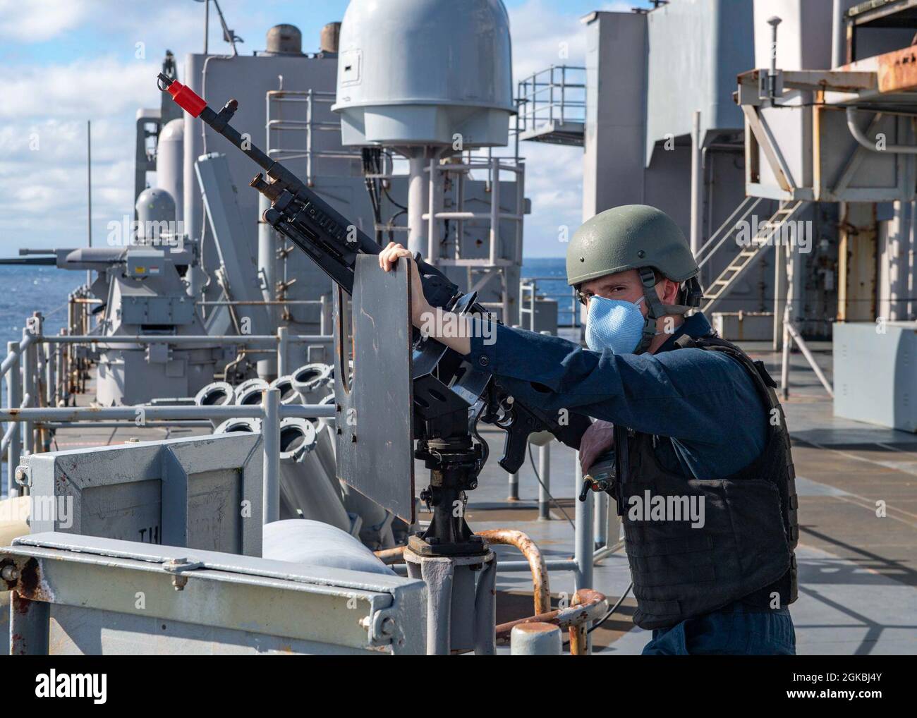 210304-N-NQ285-1152 ATLANTIC OCEAN (March 4, 2021) Gunner's Mate 3rd ...