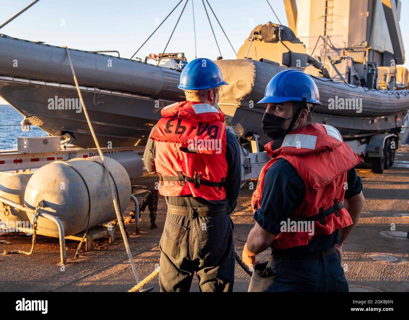 210304-N-NQ285-1367 ATLANTIC OCEAN (March 4, 2021) Seaman Alexis Rios ...