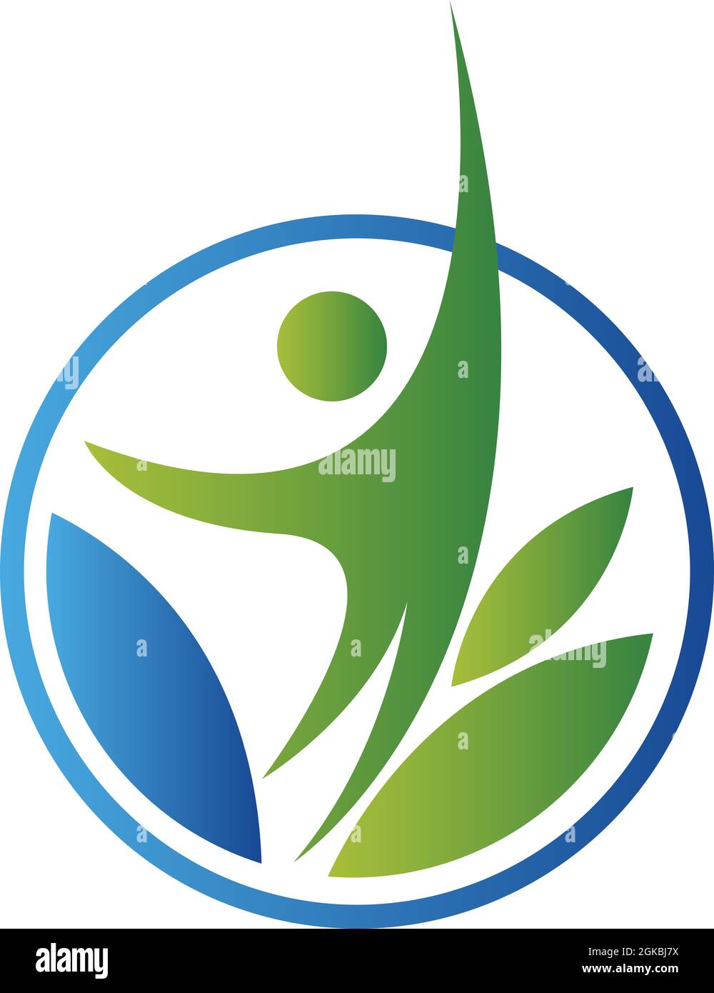 Illustration art of a active human logo with isolated background Stock ...