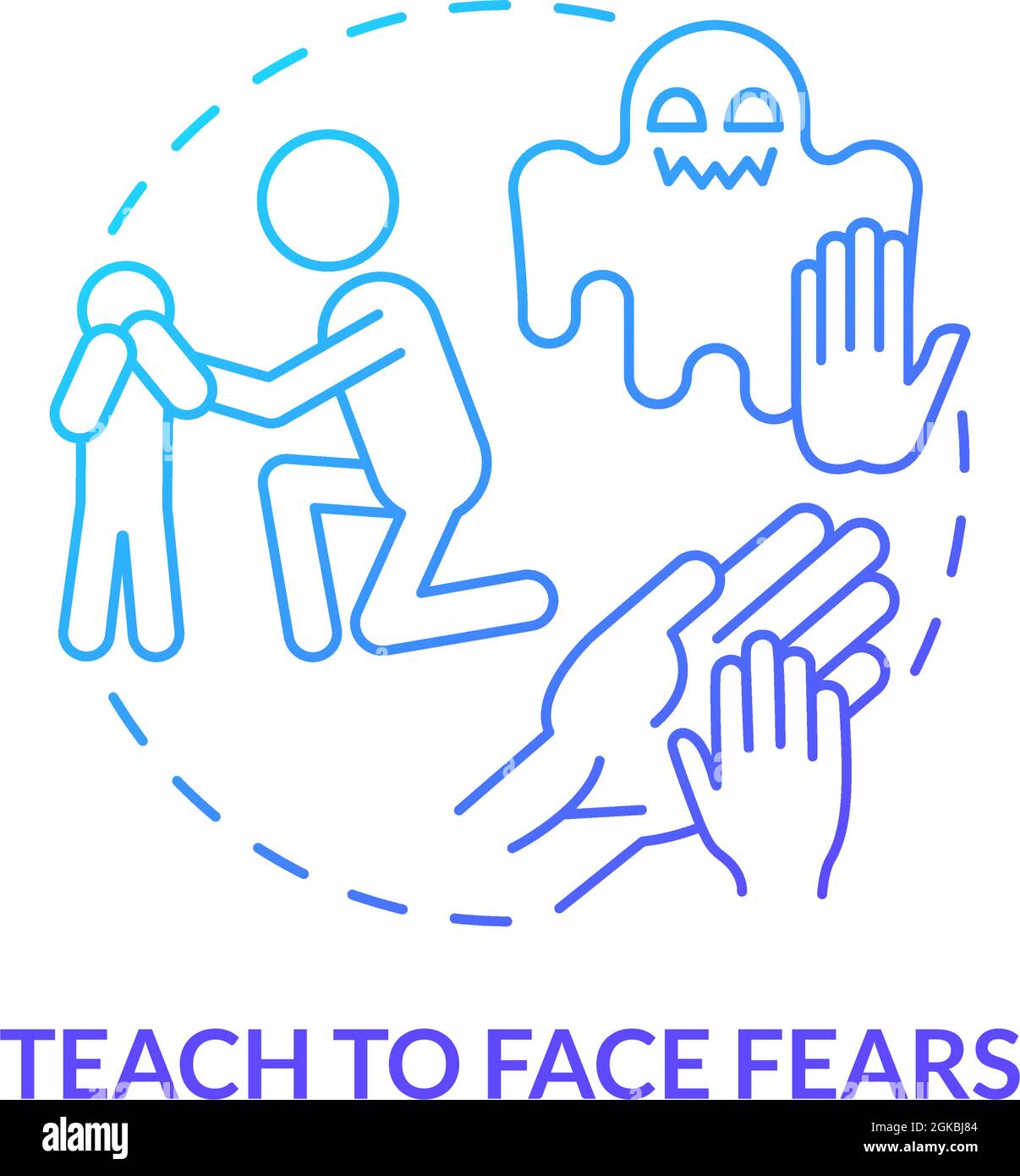 Face your fears Stock Vector Images - Alamy