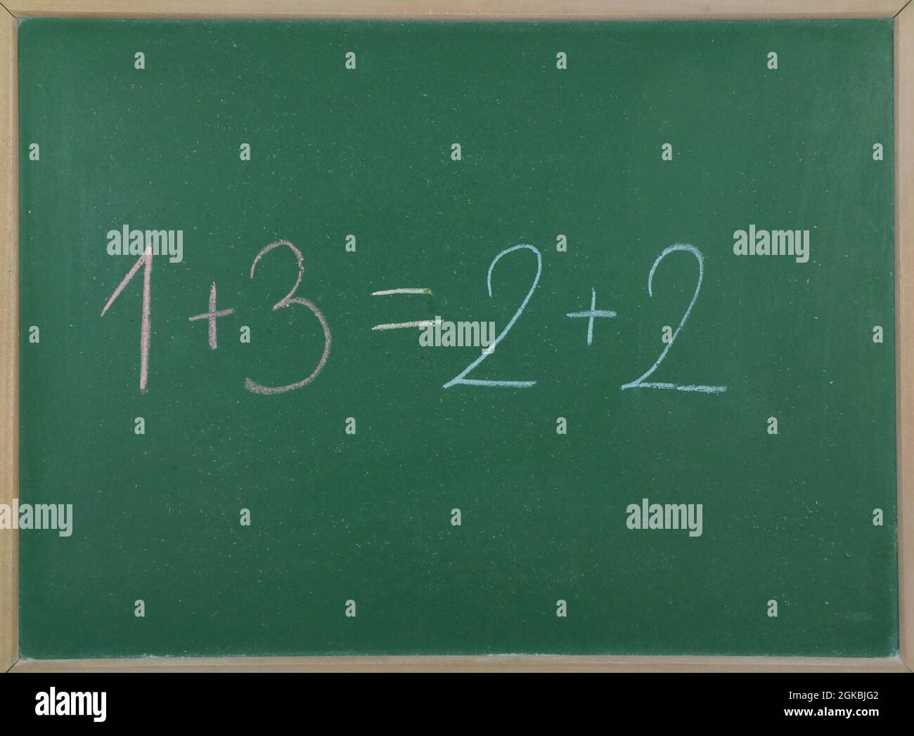 Chalkboard math classroom school education Stock Photo - Alamy