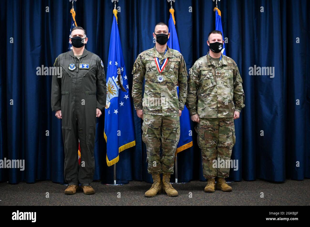 Air Force Global Strike Command annual award nominess are presented a ...