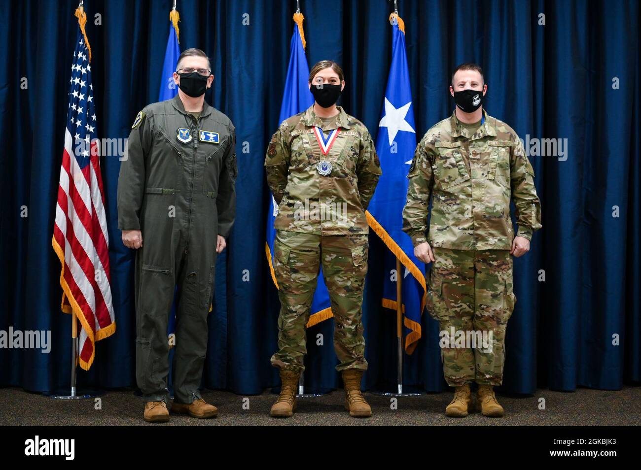 Air Force Global Strike Command annual award nominess are presented a ...