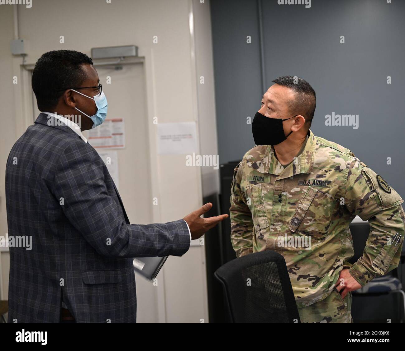 Brig. Gen. Getachew Shiferaw Fayisa (left), the Director of the Eastern ...
