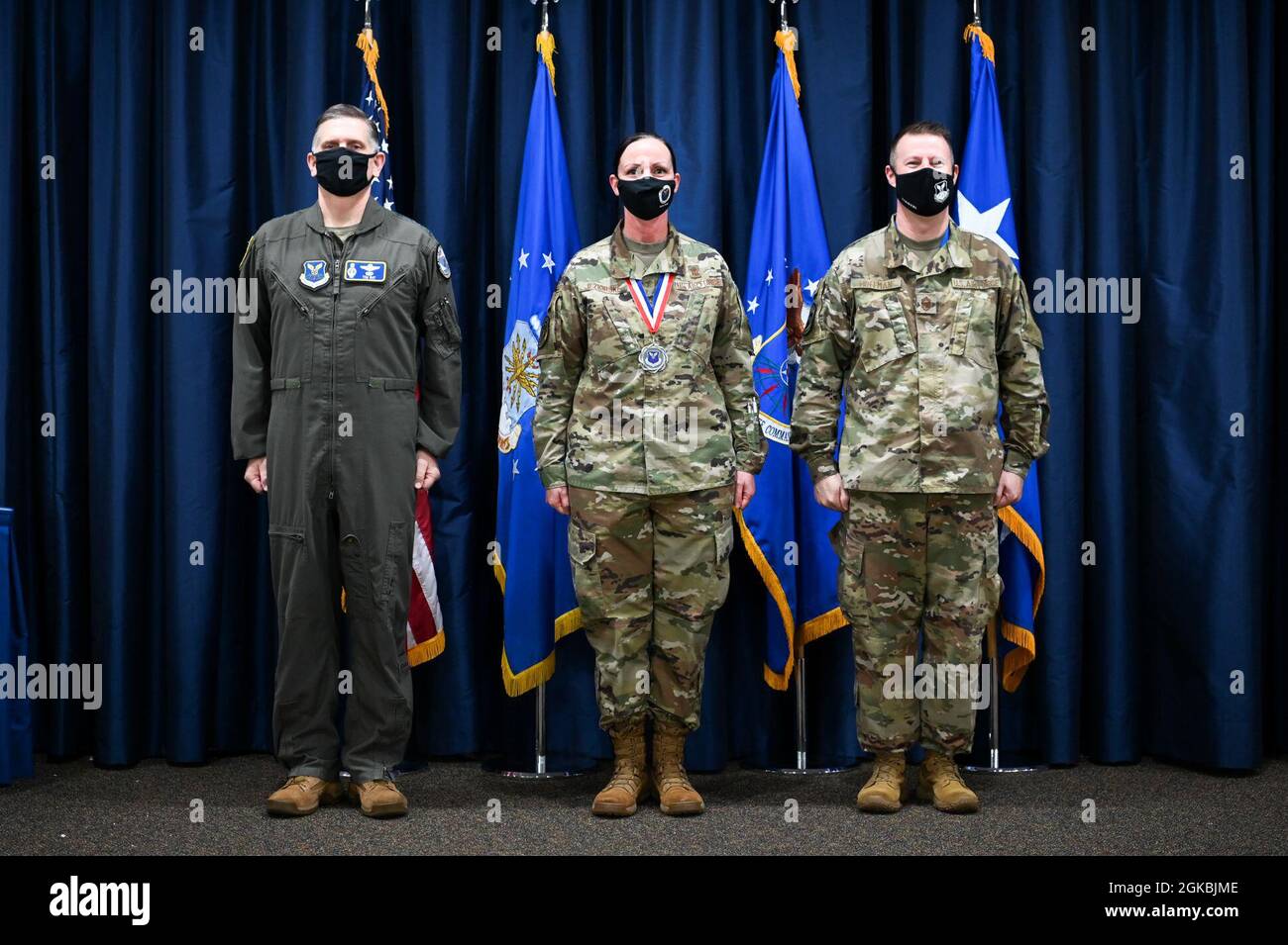 Air Force Global Strike Command annual award nominess are presented a ...