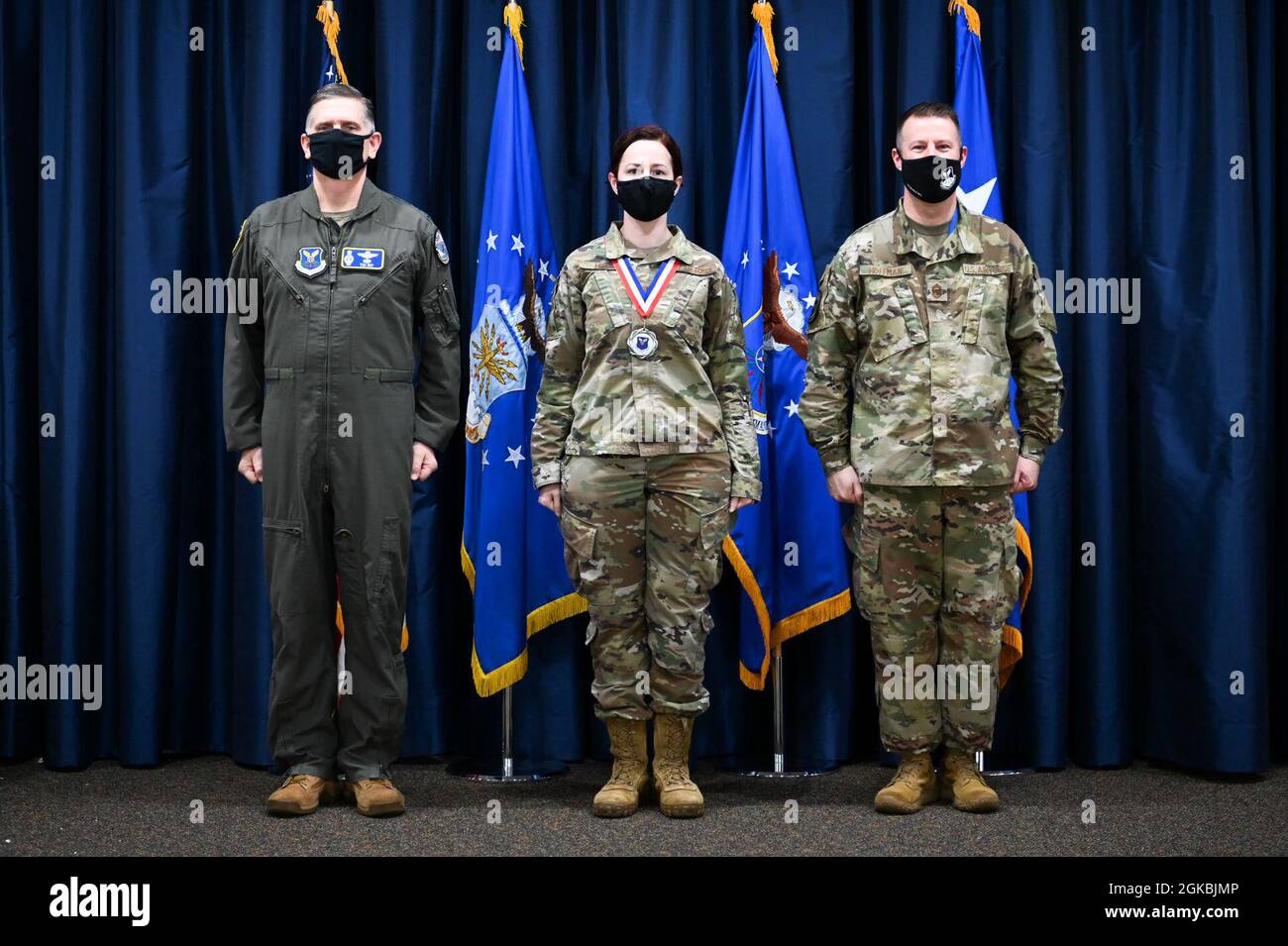 Air Force Global Strike Command annual award nominess are presented a ...